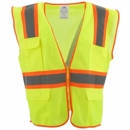 Style 1351-FY Class 3 Safety Vest – Maximum Visibility, Built for High ...